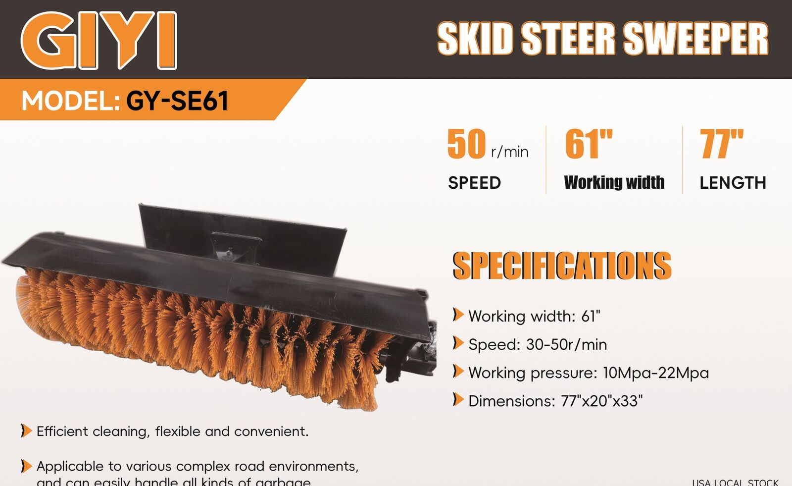 61 inch Skid Steer Broom | Skid Steer Loaders | KSL Classifieds