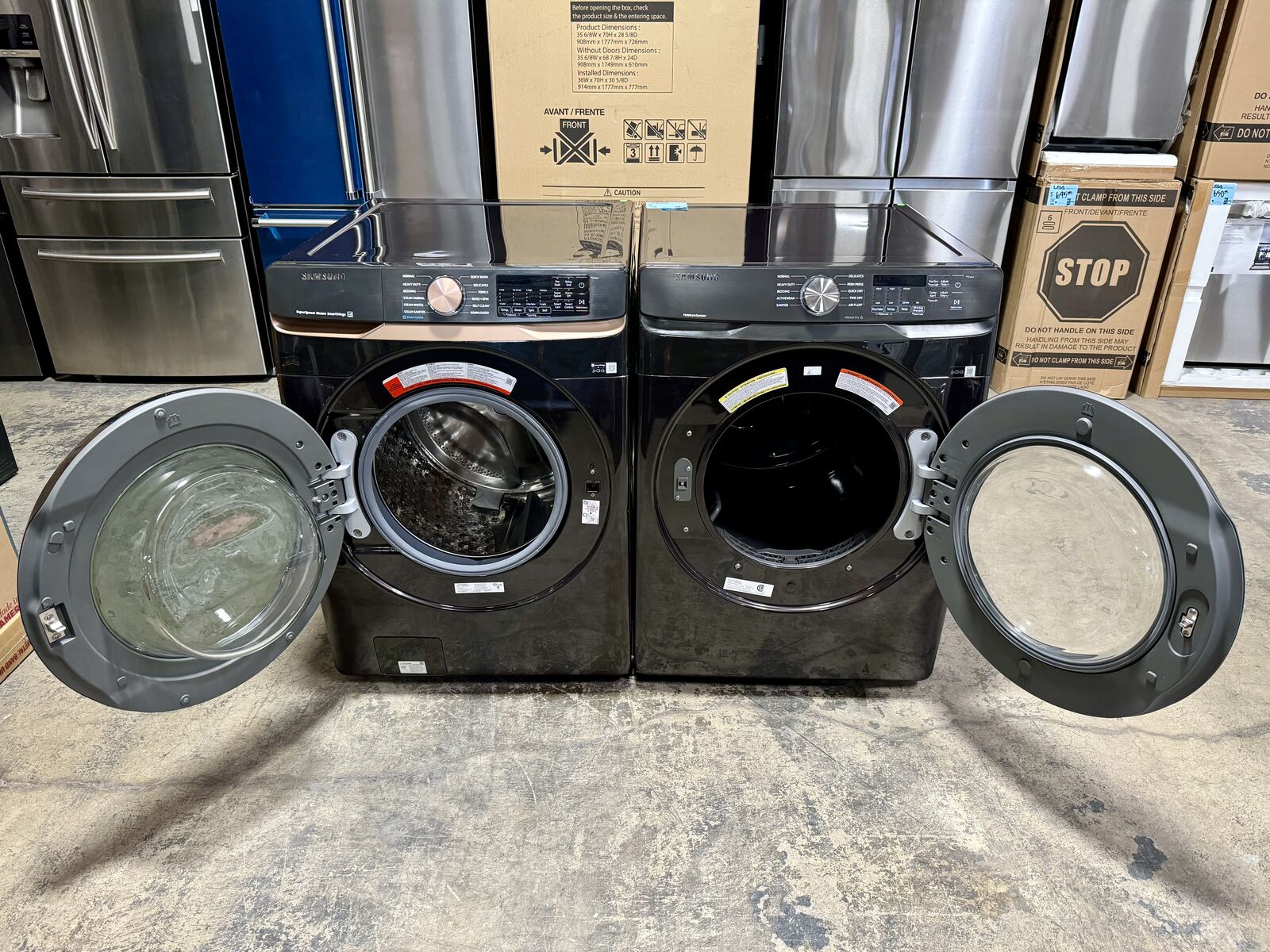 SAMSUNG SMART WASHER AND DRYER SET WITH SANITIZE | Washers and Dryers ...