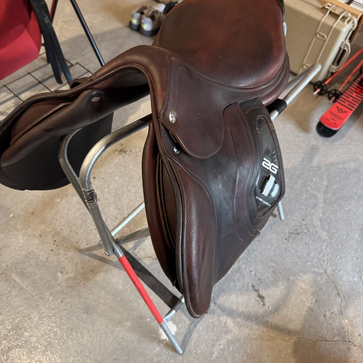 CWD 2G Full Calf Close Contact Jump Saddle 17” Seat Medium Tree Half ...