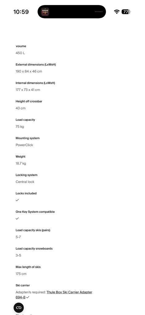 Thule Force XT L Roof Box | Ski, Bike and Cargo Racks | KSL Classifieds
