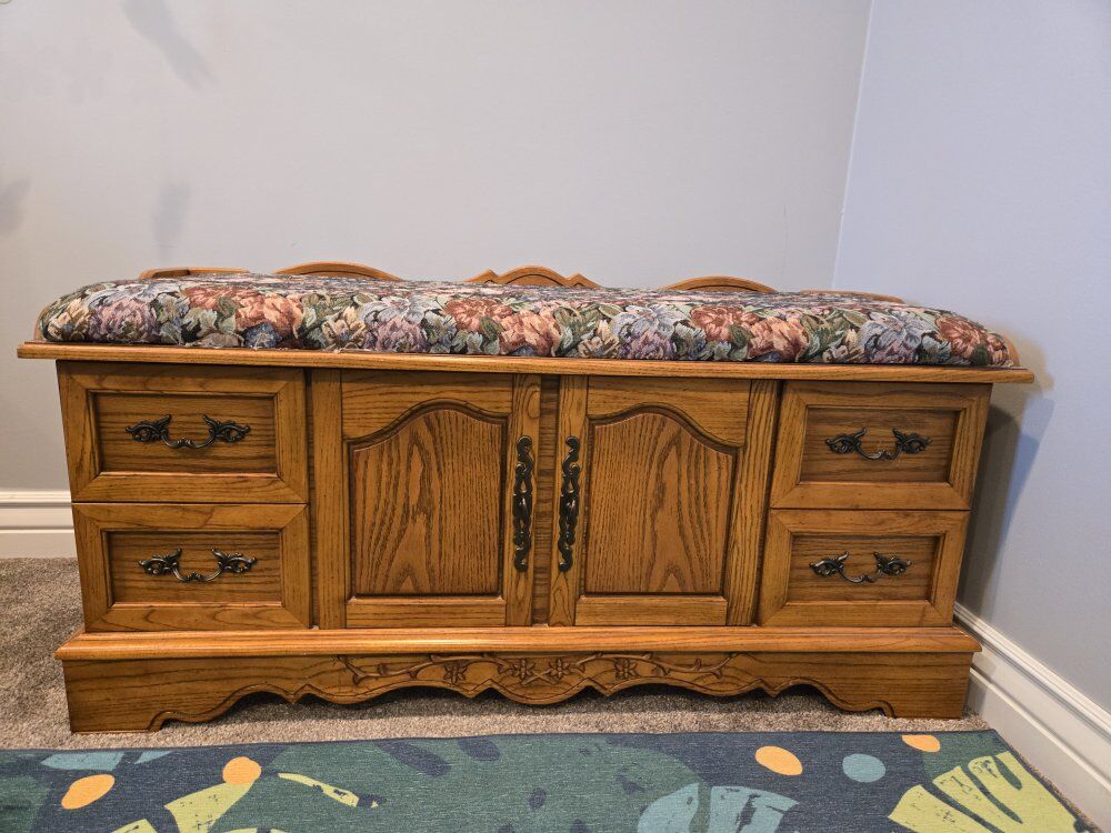 Powell Cedar Chest with Tapestry Padding | Other Furniture and ...