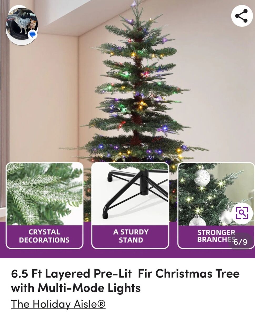 Christmas Tree..pre-lit fir tree | Seasonal\Holiday Decorations | KSL ...