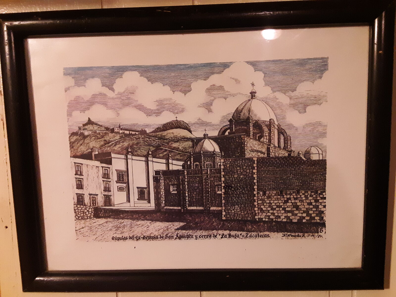 Vintage Lithograph Print Temple De San Agustin R. Reveles Zac #5 1980 ...