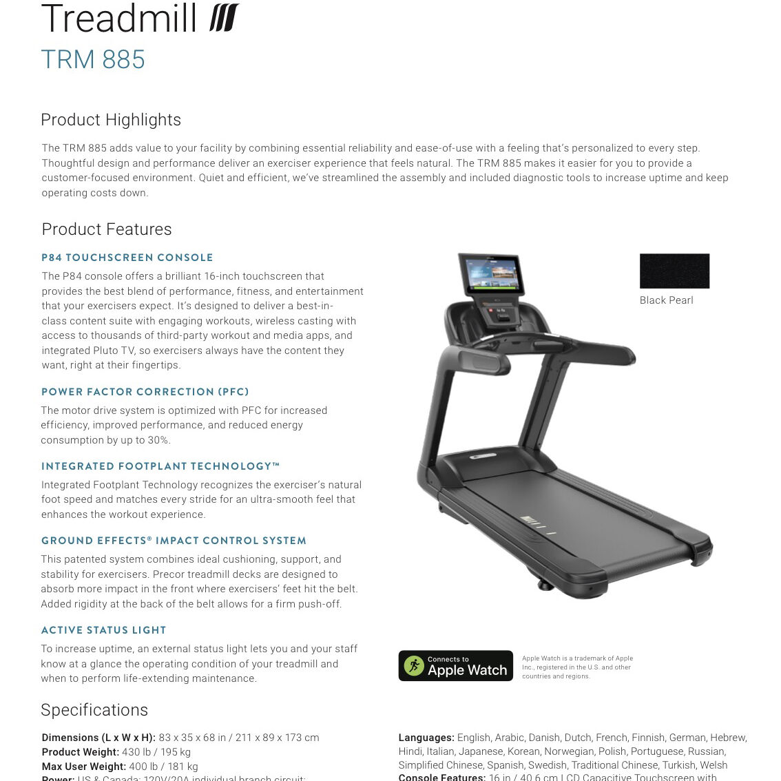 Like-New Precor TRM 885 Treadmill for Sale | Treadmills | KSL Classifieds