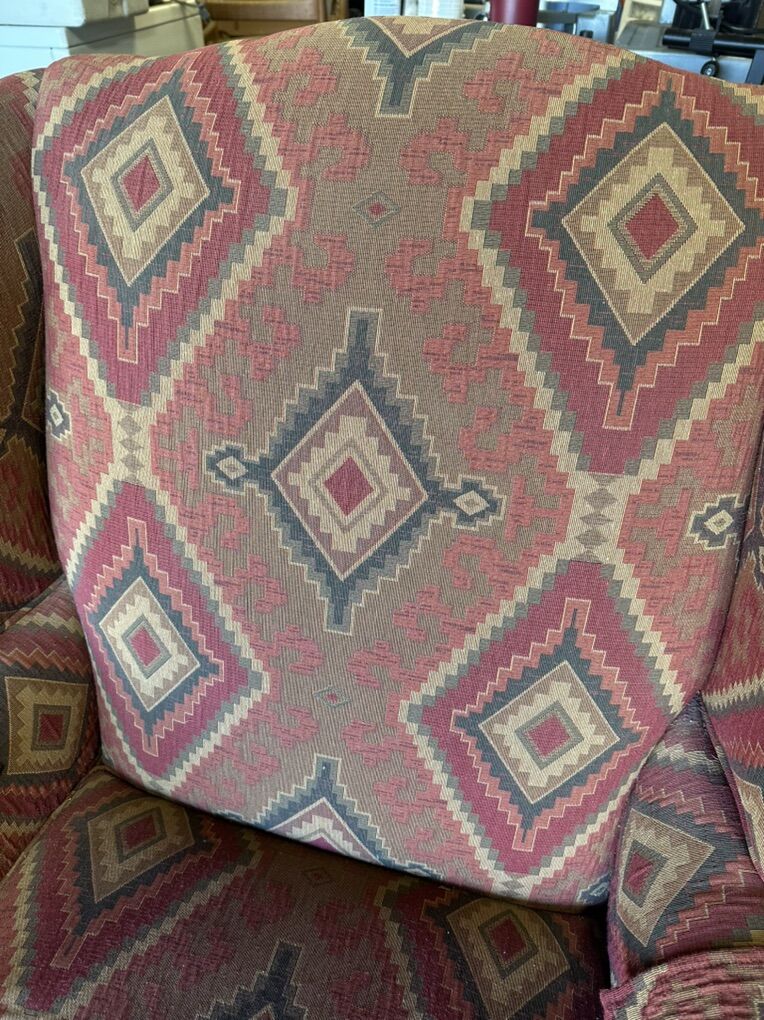 Southwestern Pattern Wingback Chair With Ottoman | Chairs | KSL Classifieds