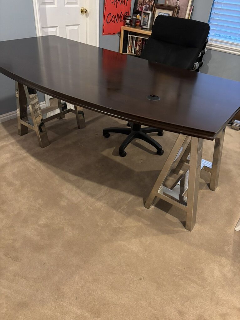 Desk With restoration Hardware legs | Office Furniture | KSL Classifieds