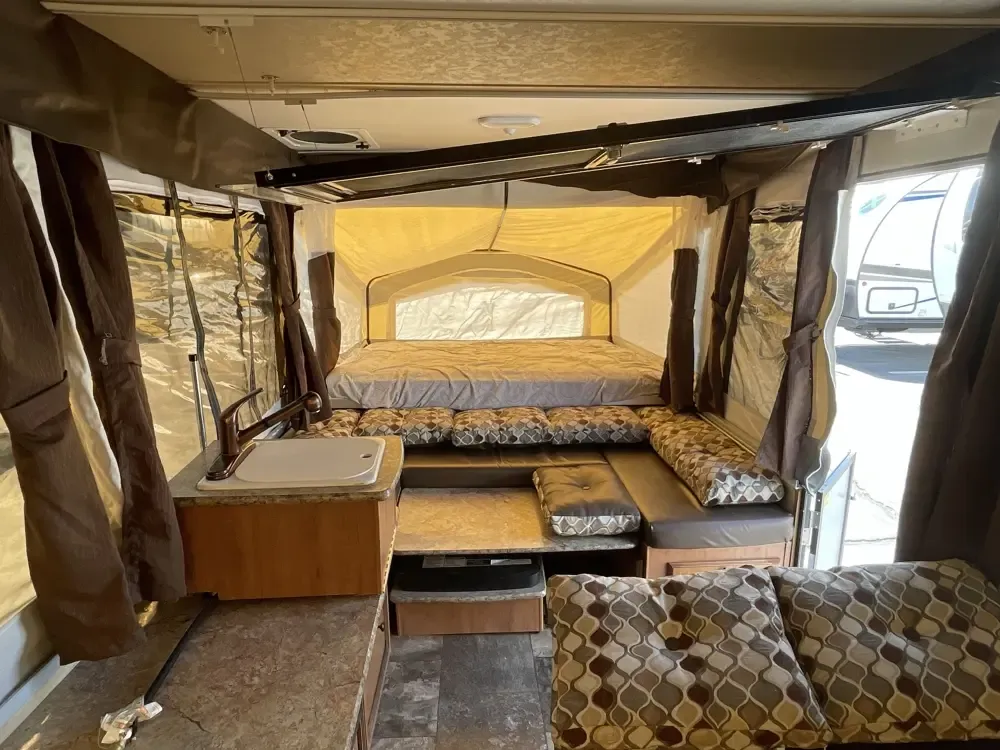 2015 Forest River Palomino Base Camp 12DD | Travel Trailers, Tent ...