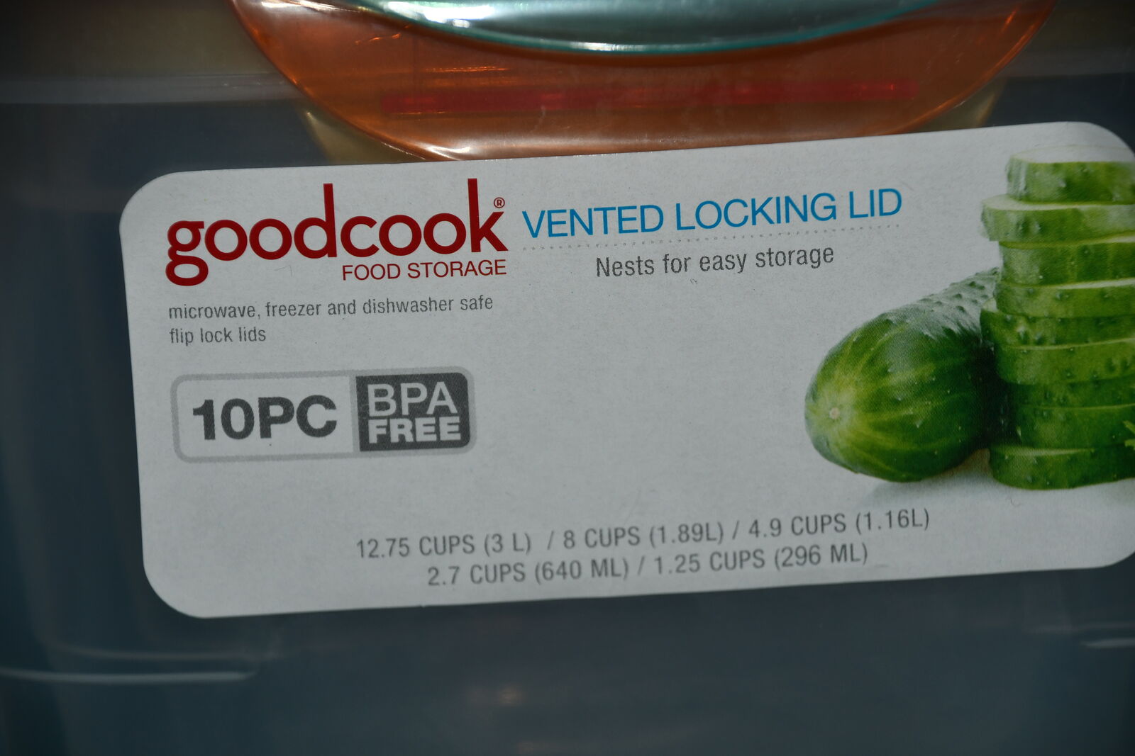 NEW, SEALED 20 PIECE SET "10 CONTAINERS & 10 LIDS" ~ ASSORTED SIZES ...