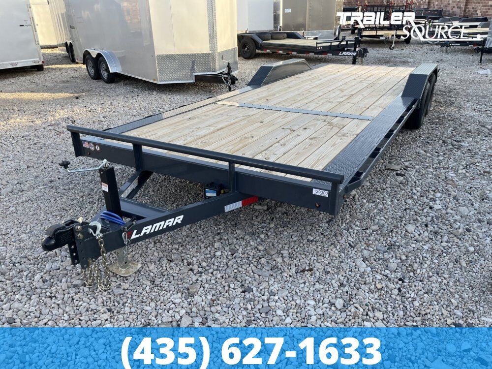 Lamar CC 8.5x24 ft Flatbed Car Hauler Trailer 10K GVWR | Car Hauler ...