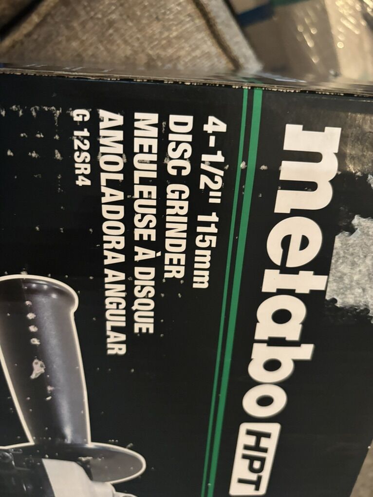 New In The Box Metabo Hpt12s R4 Angle Grinder | Power and Hand Tools ...
