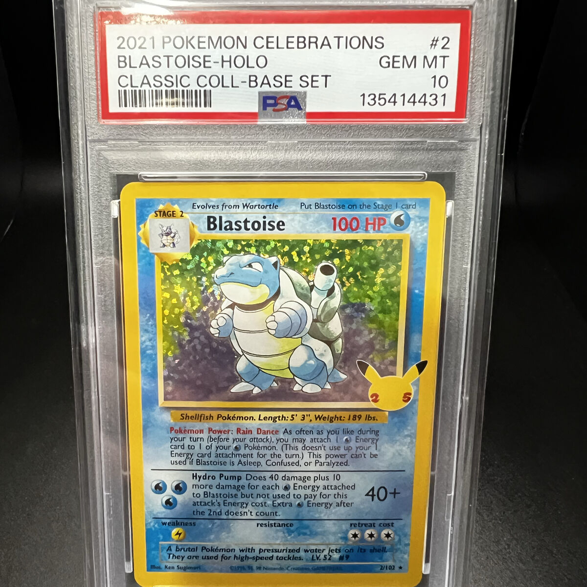 pokemon Celebration Blastoise Holo PSA 10 | Trading Cards And ...