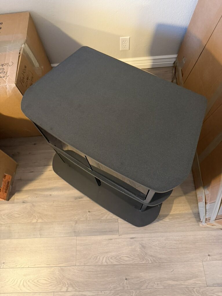 TV / Stereo Stand - 2 Levels With Glass Doorss | Entertainment Centers ...