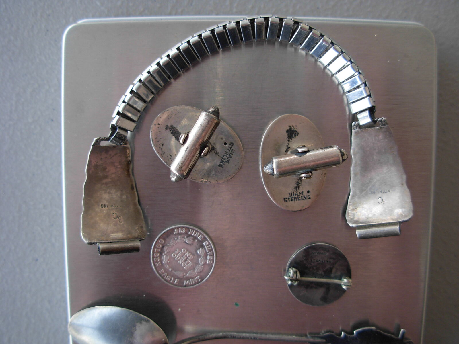 Ten Dollar Gaming Token with Sterling Center / Sterling Silver ...