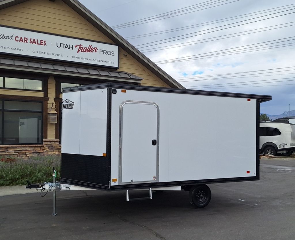 8x12 / 8.5x12 enclosed snowmobile trailer all aluminum High Country ...