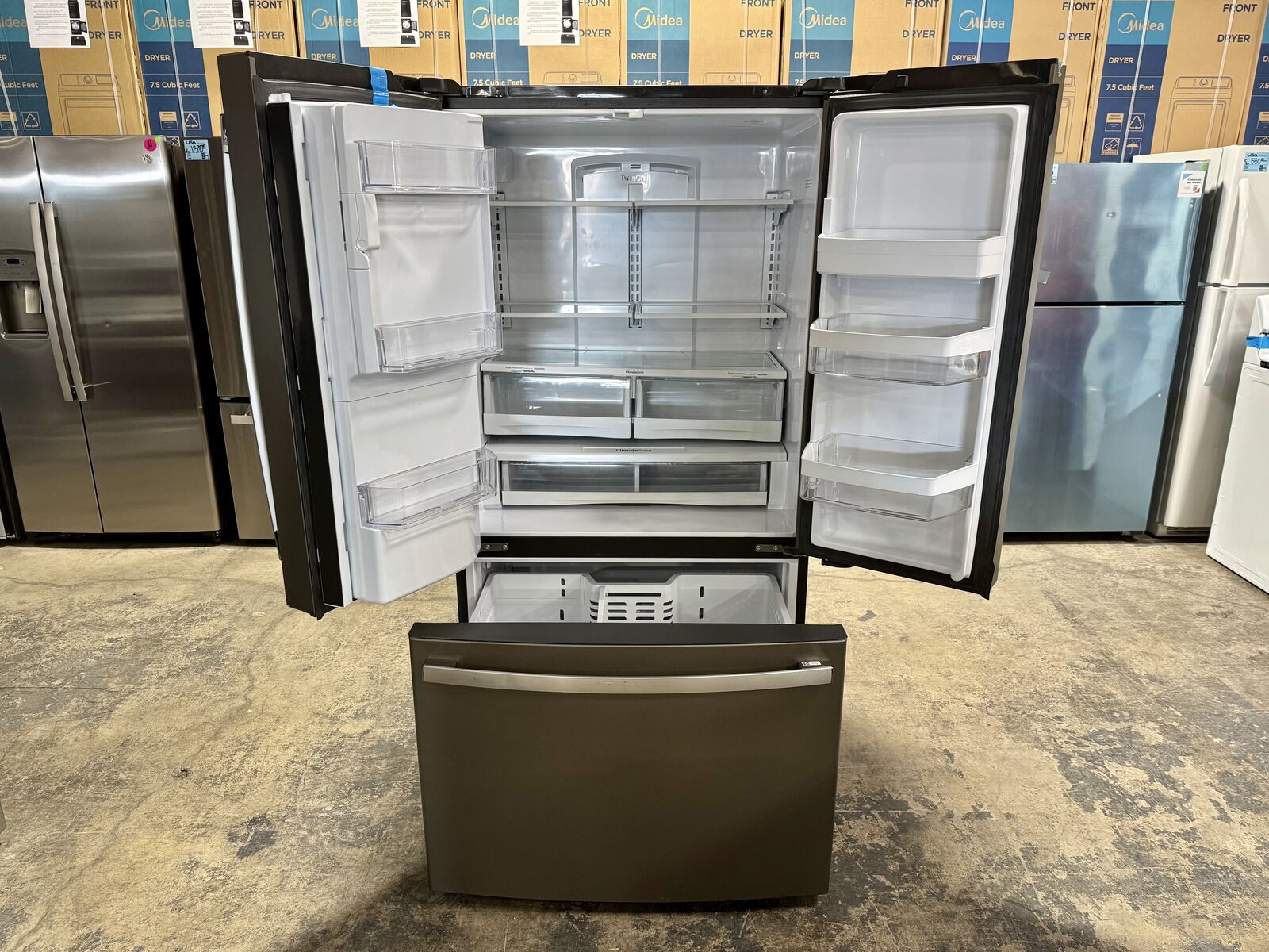 GE COUNTER DEPTH FRENCH DOOR REFRIGERATOR WITH 1 YEAR WARRANTY ...