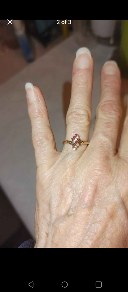 Ruby & Diamond Ring in 14K Gold - Size 6.5 | Jewelry, Gems, & Watches ...