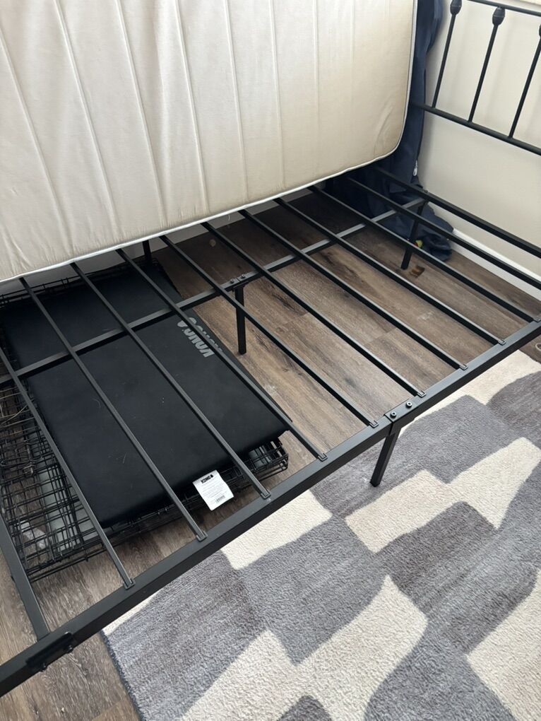 Full Size Mattress, Bed Frame, Memory Foam Pad | Beds, Mattresses and ...