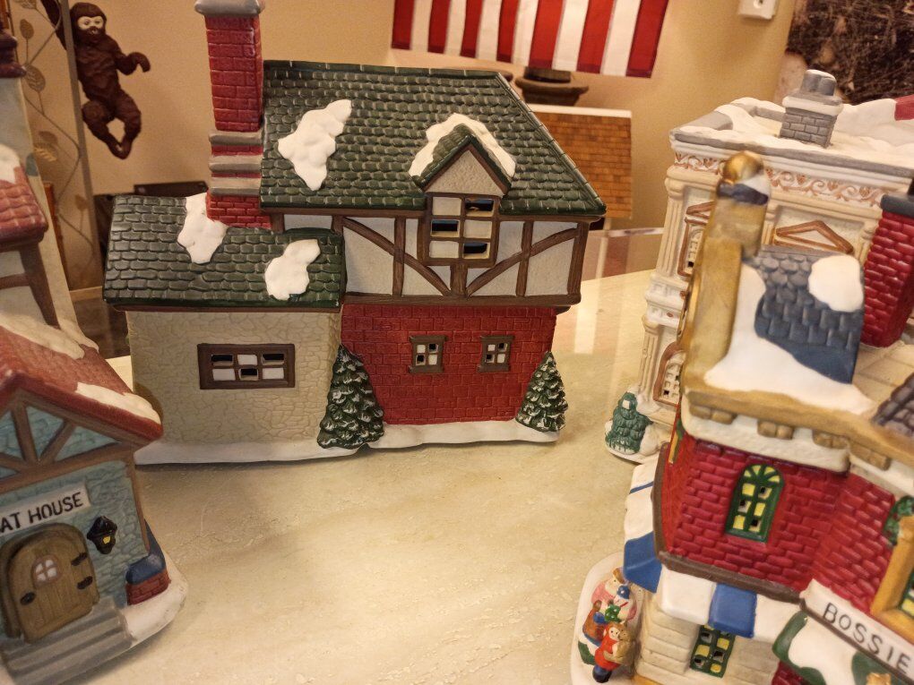 porcelain Christmas village buildings | Ceramics/Porcelain/Glass ...