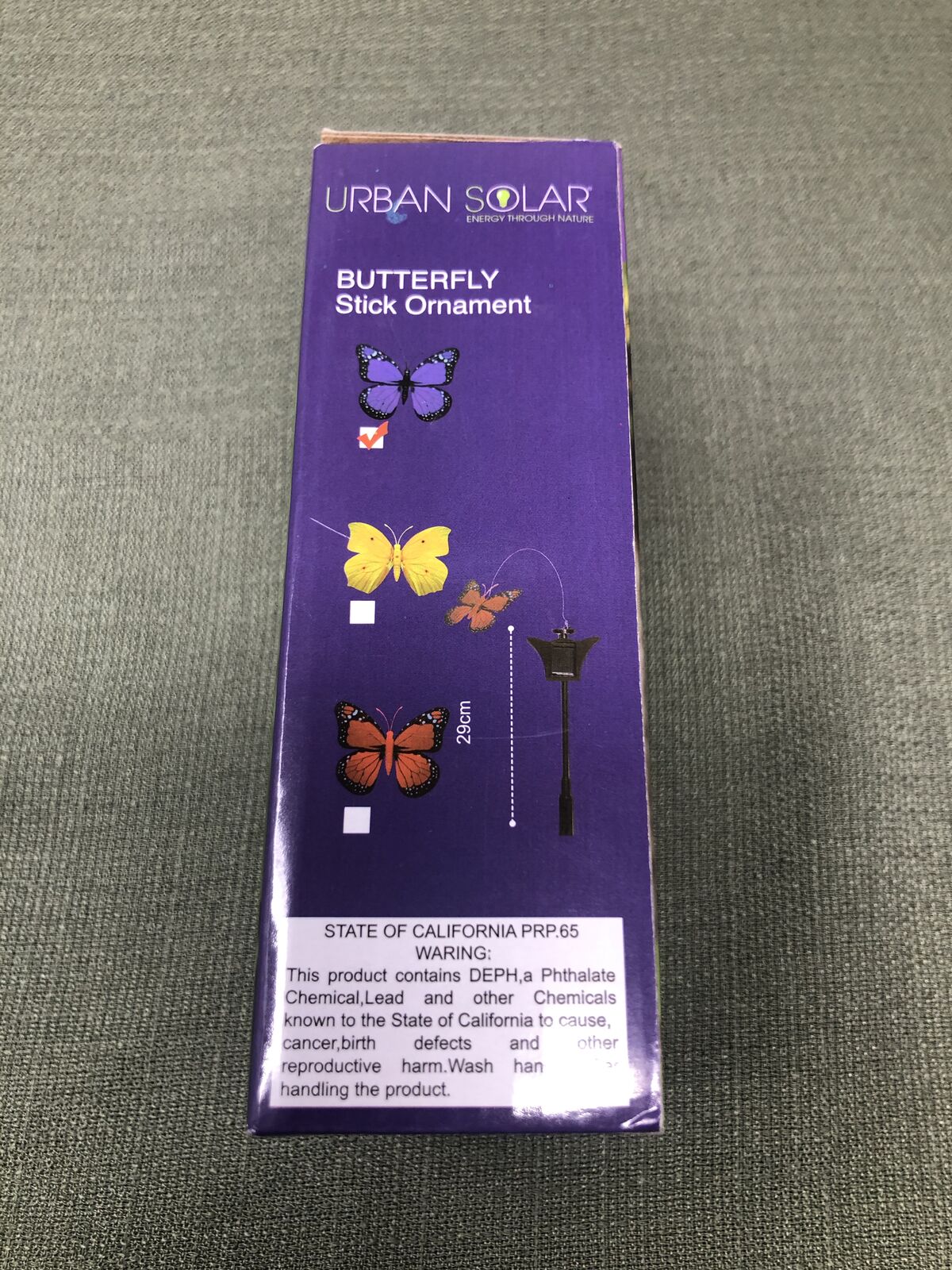 Urban Solar Butterfly Stick Ornament | Landscape and Yard Decorations ...