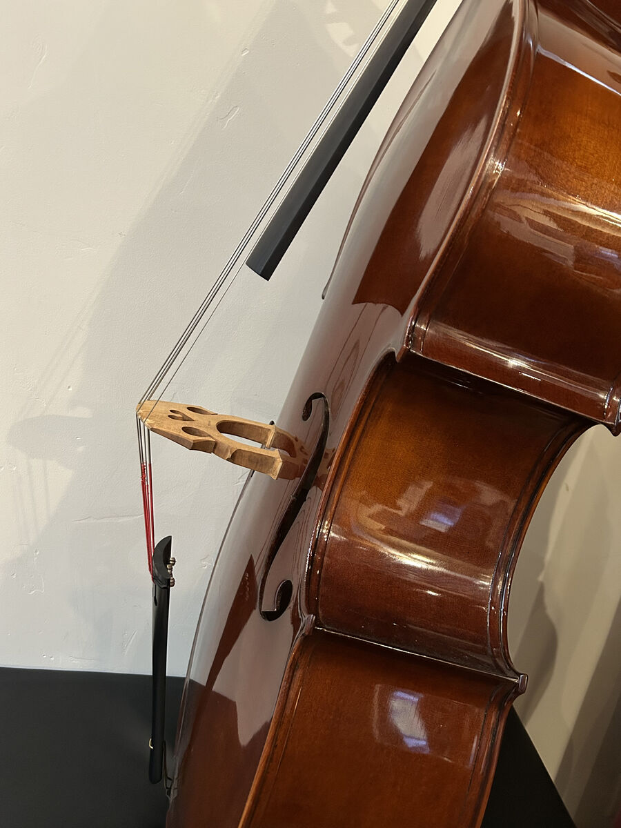 German Bass, hand-carved--violin corners--Peter Paul Prier--1992 ...