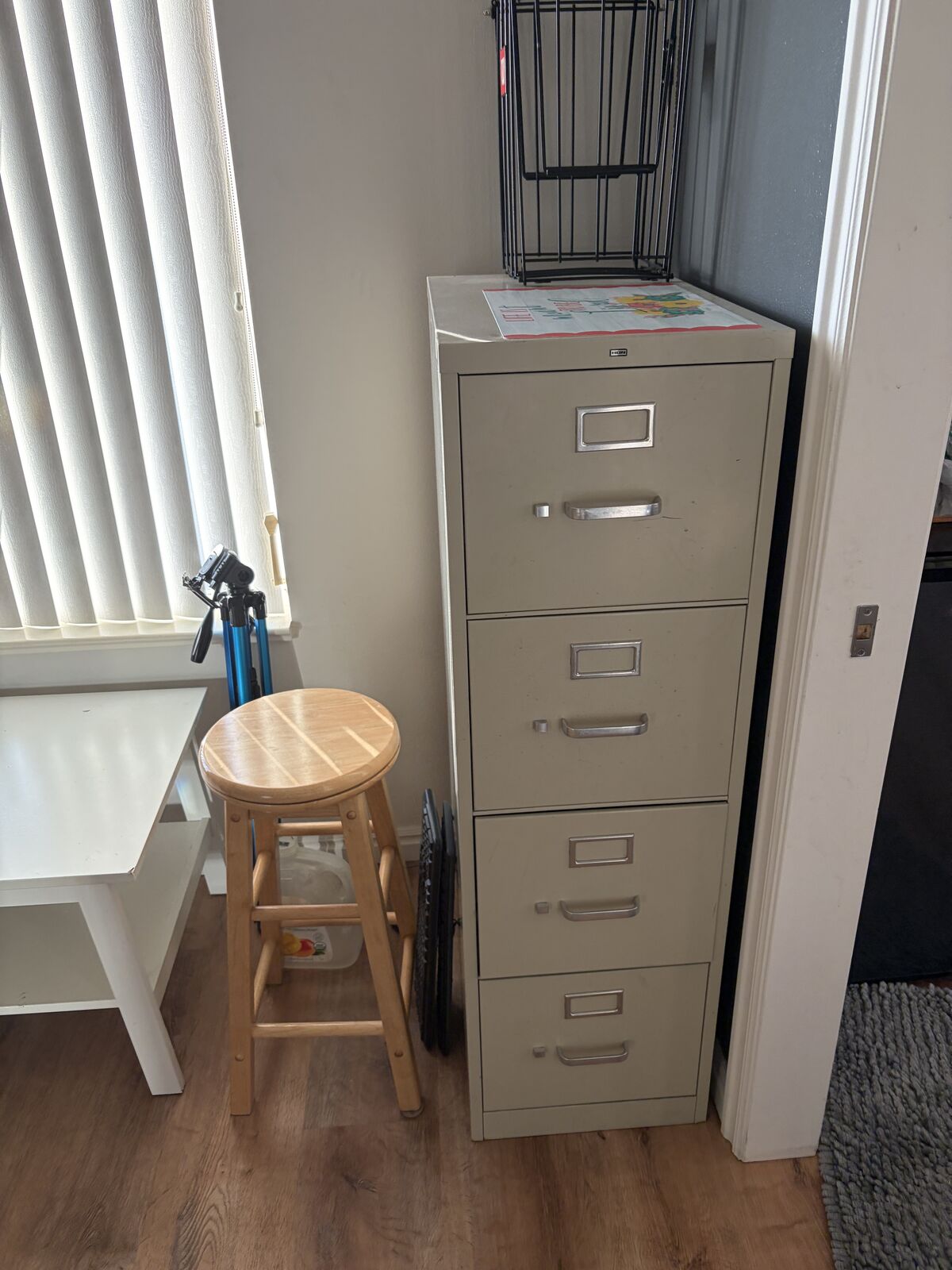 File Cabinet 4 Drawer Beige Metal | Office Furniture | KSL Classifieds
