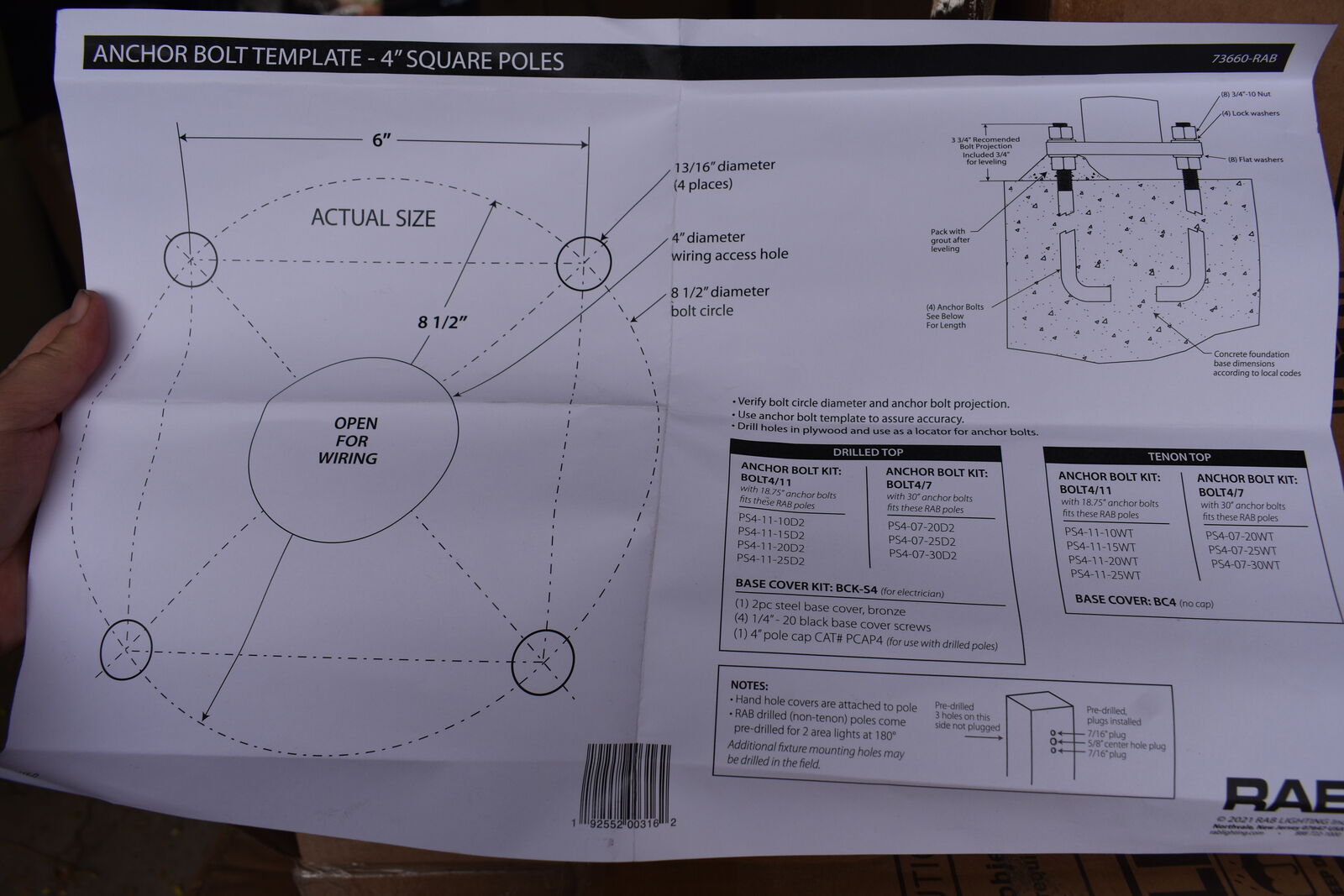 Rab Bolt 4/11 Anchor Bolt Kit | Other Industrial/Construction Equipment ...