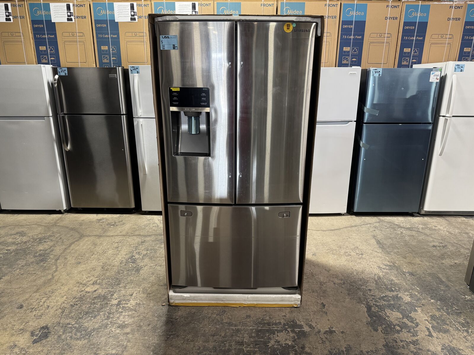 SAMSUNG FRENCH DOOR STAINLESS STEEL REFRIGERATOR | Refrigerators ...