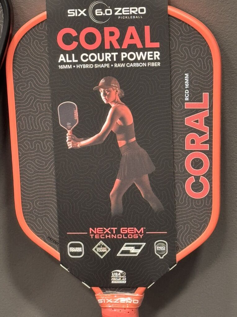 Coral SIX ZERO NEXT GEM I Have Black Opal/Ruby Pro | Pickleball ...