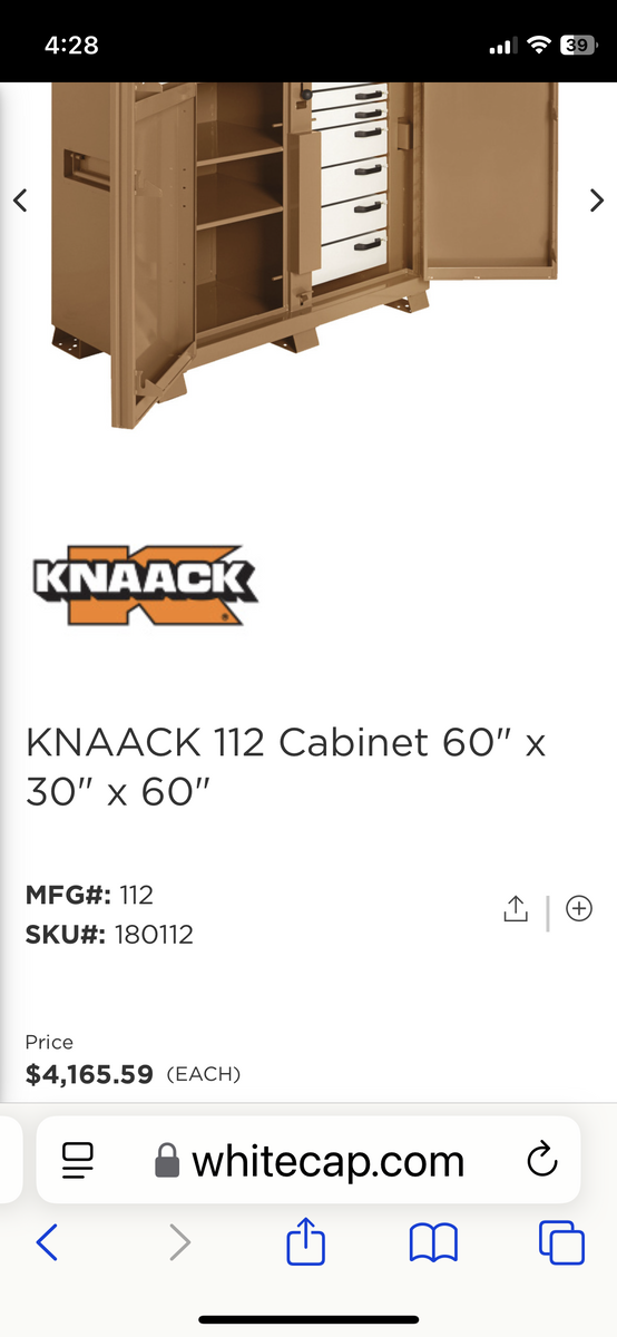 KNAACK Jobmaster Cabinet, Model# 112 | Tool Storage | KSL Classifieds