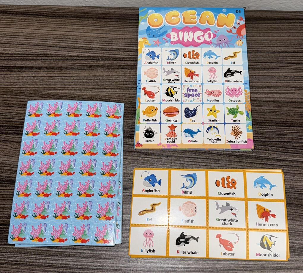 Ocean Bingo | Board and Card Games | KSL Classifieds
