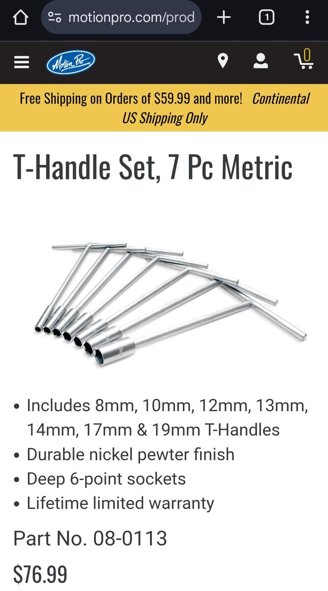 Motion Pro T-handle socket set, 7 Pc Metric | Shop Tools | KSL Classifieds