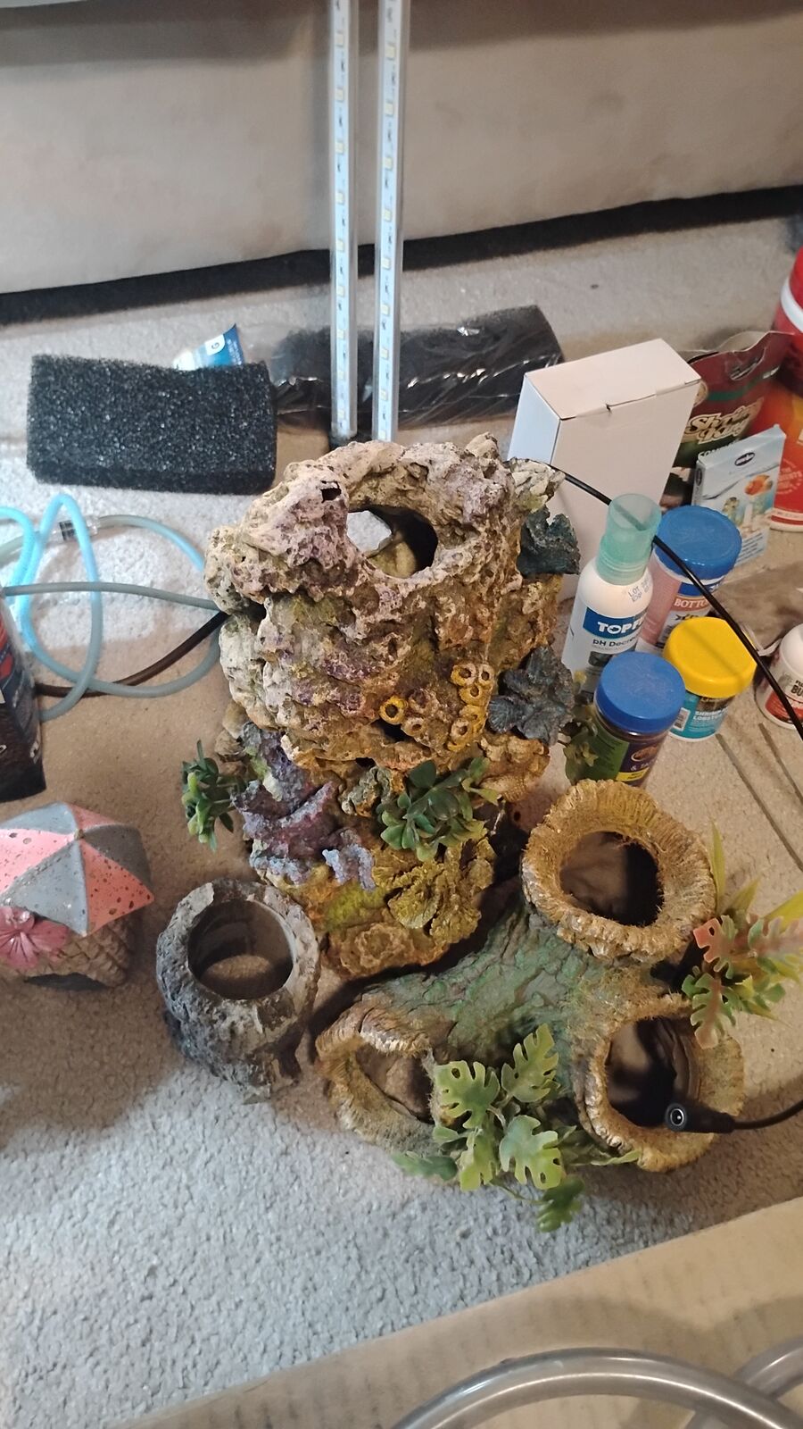 Used 20 Gallon Fish Tank with Supplies and NIB 20 gallon stand OBO ...