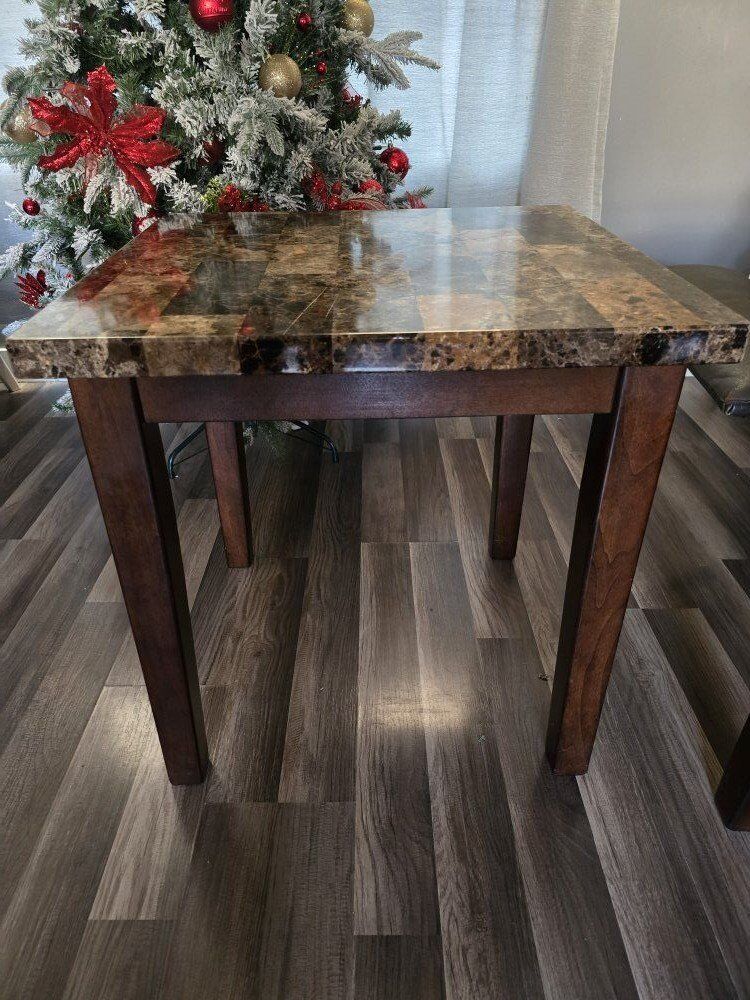 Brown Faux Marble Top Table Set | Coffee Tables and End Tables | KSL ...