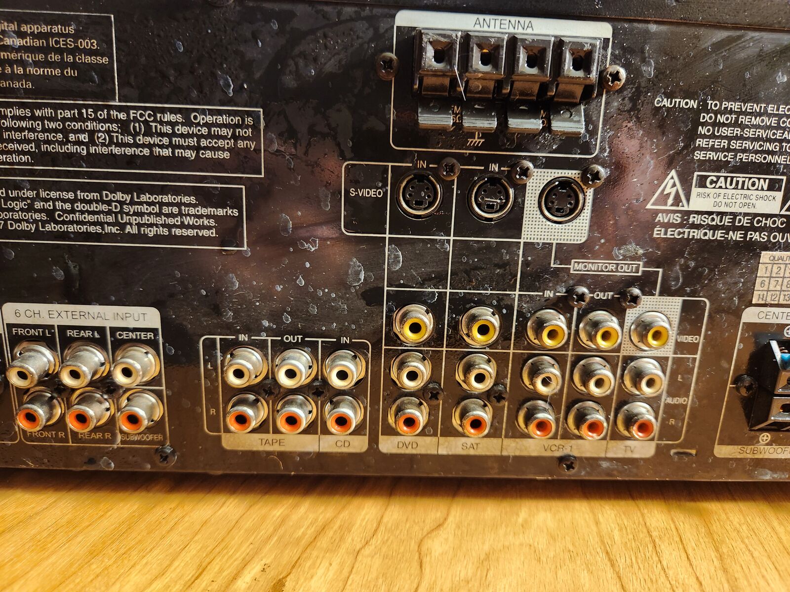 RCA stereo Receiver RT-2280, 6.1 Surround Sound, 1 digital optical port ...