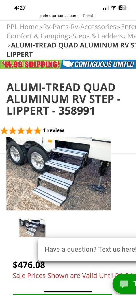 ALUMI-TREAD QUAD ALUMINUM RV STEP - LIPPERT | Motorhome and Travel ...