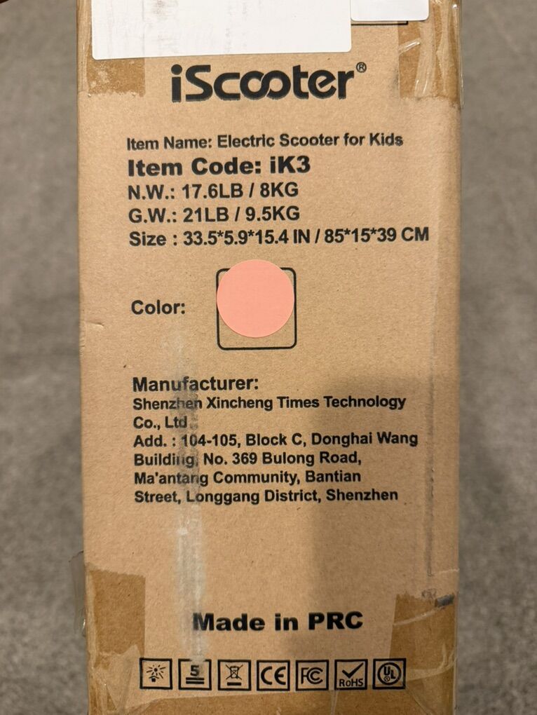 New In Box Pink Electric Scooter 10mph | Scooters Skates & Skateboards ...