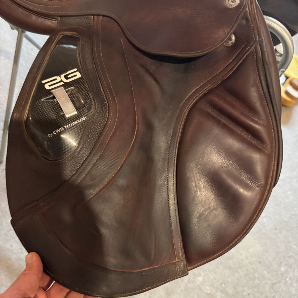 CWD 2G Full Calf Close Contact Jump Saddle 17” Seat Medium Tree Half ...