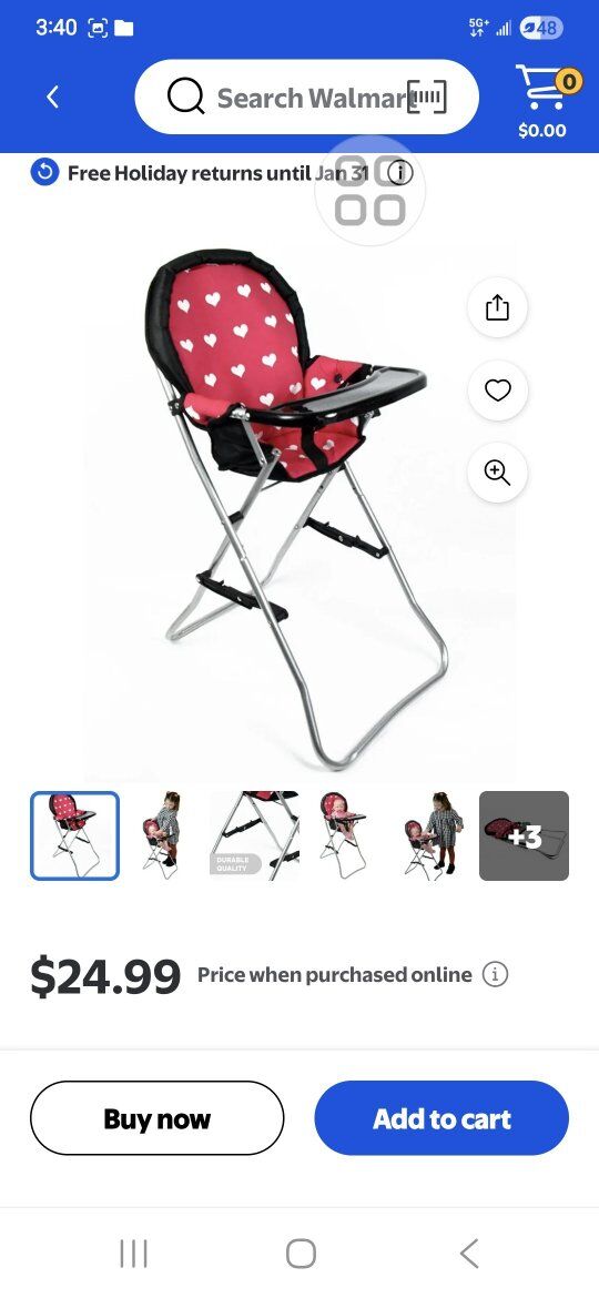 Baby Doll High Chair and Playpen/Crib | Play Furniture | KSL Classifieds