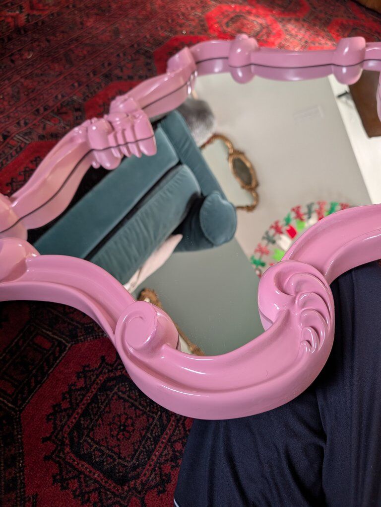 Pink Glossy Accent Mirror | Mirrors | KSL Classifieds