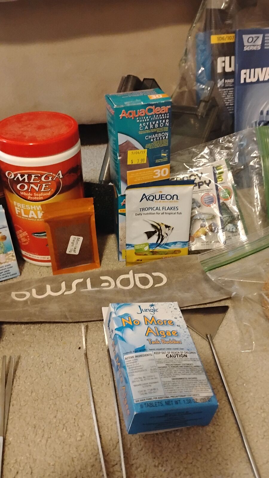 Used 20 Gallon Fish Tank with Supplies and NIB 20 gallon stand OBO ...