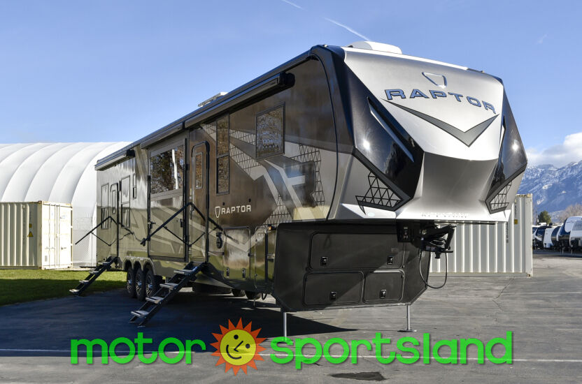 2026 Keystone Raptor 444 Toy Hauler Garage | Travel Trailers, Toy ...