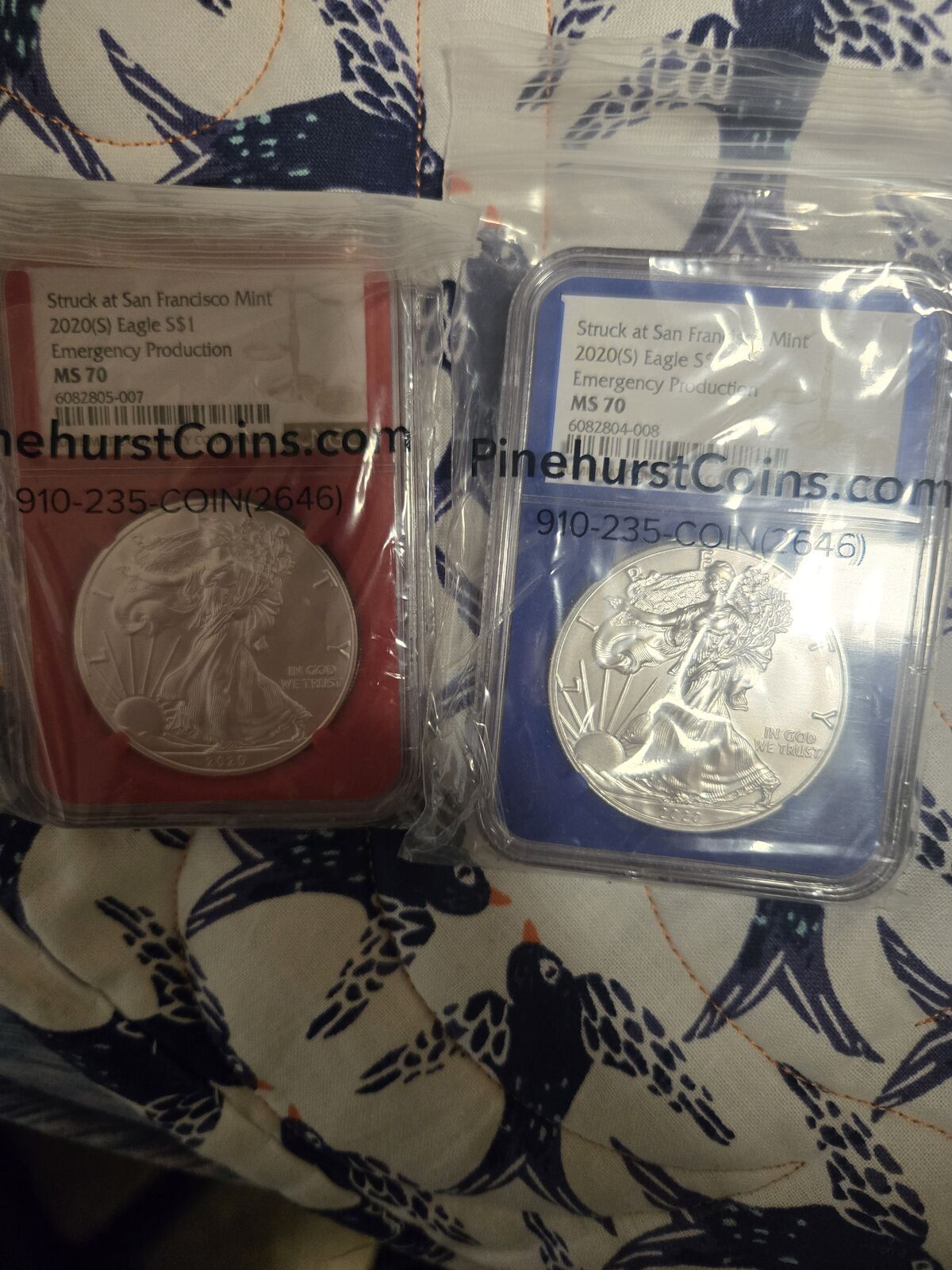 Extremely rare colored slab miniscule mintage ms70 2020s san francisco ...