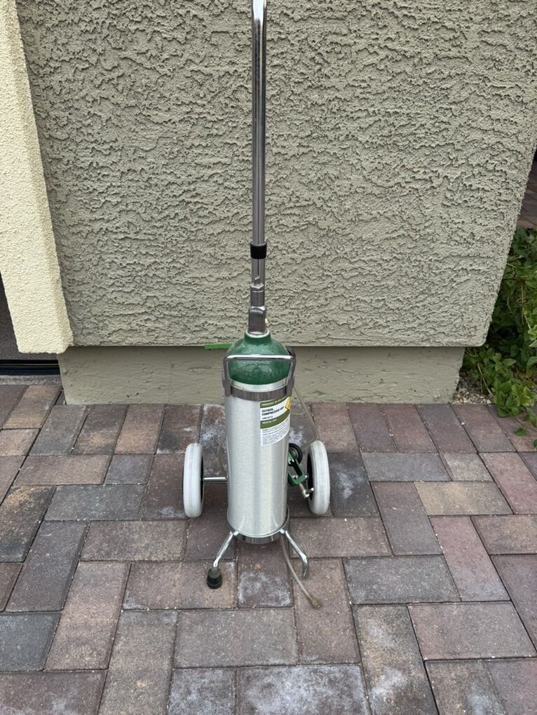 Oxygen Tank With Wheeled carrier | Medical Equipment | KSL Classifieds