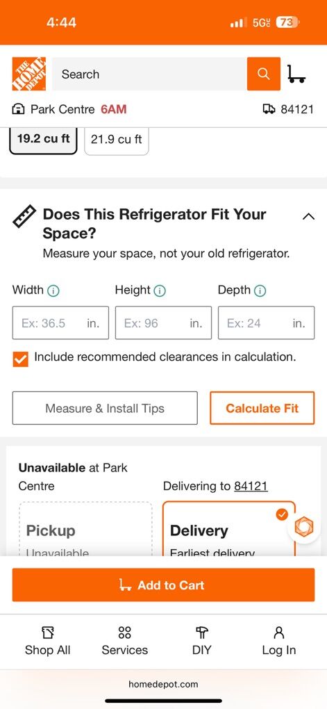 New GE White Refrigerator 19.2 Cu Ft Garage ready | Refrigerators ...