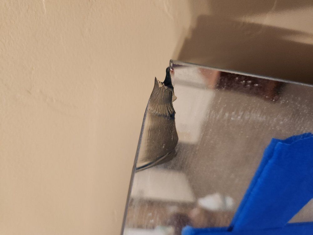 Large Glass Mirror with Corner Chip | Mirrors | KSL Classifieds