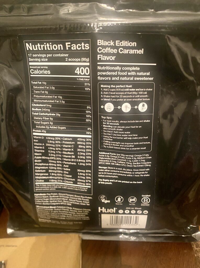 New- HUEL Black Edition 2-54oz, Coffee Carmel | Beauty & Nutritional ...