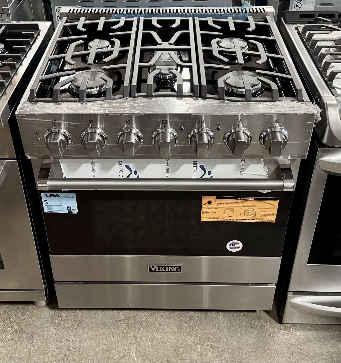 VIKING STAINLESS STEEL DUAL FUEL RANGE | Stoves, Ranges and Ovens | KSL ...