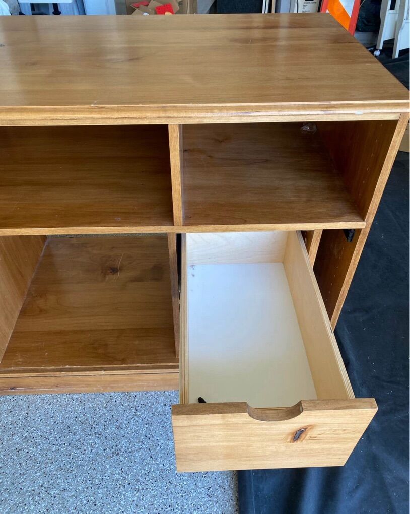 Custom Solid Hardwood TV Console / Sideboard Hutch | Dressers | KSL ...