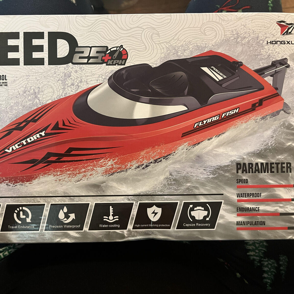 NEW RC Boat speedboat HJ812 B1 Red 2.4g | Remote Control Vehicles Land ...