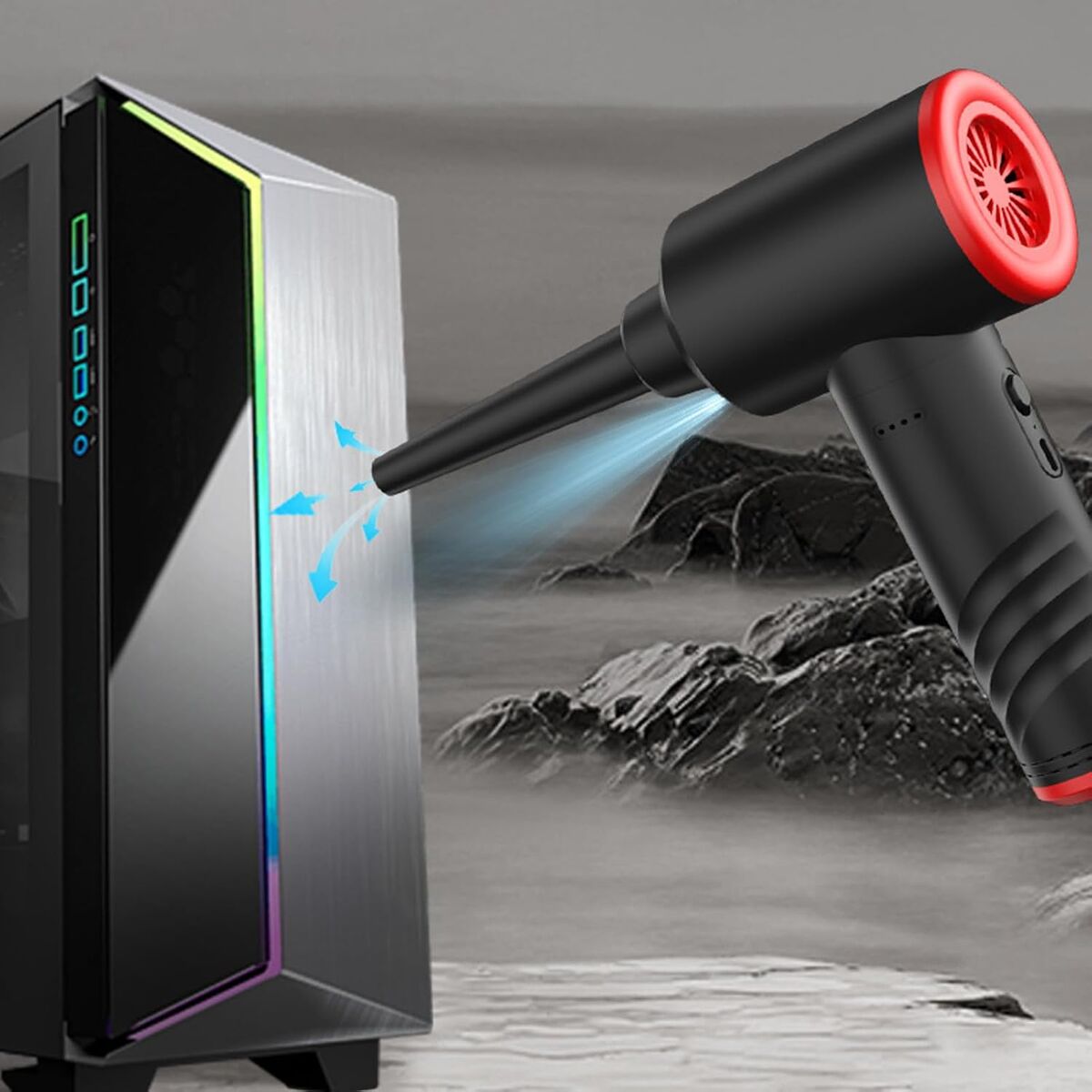 NEW Electric Compressed Duster 50000rpm Rechargeable Cordless Duster ...